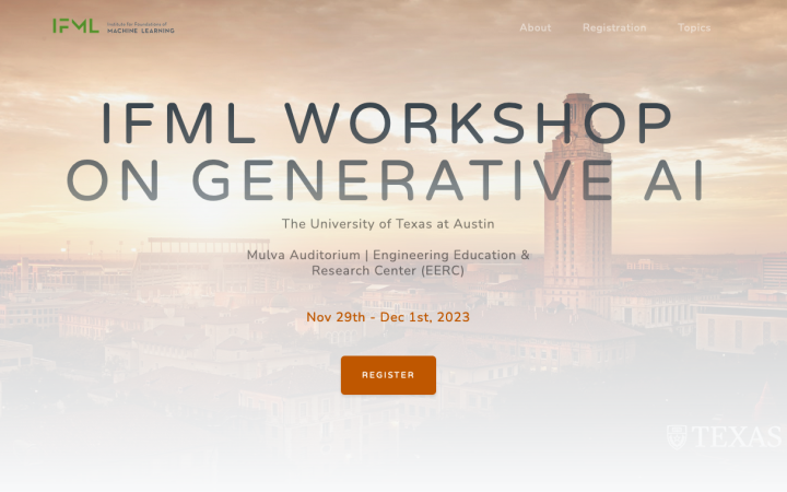 IFML Workshop on Generative AI | Institute for Foundations of Machine Learning